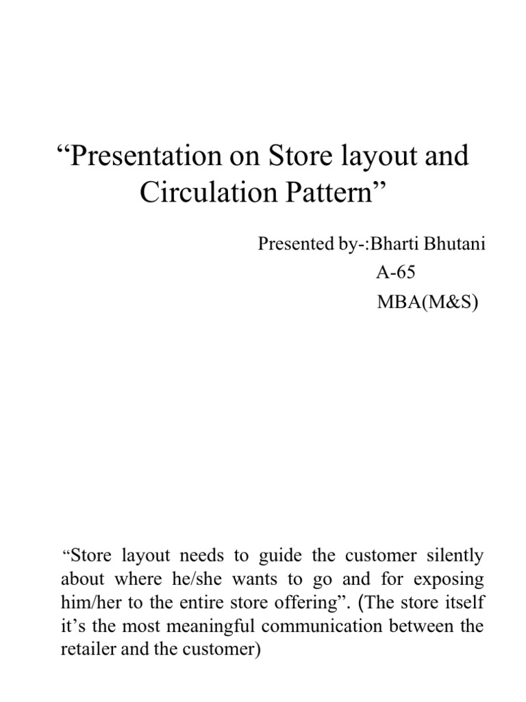 Retail Store Layout Free Flow Layout | PDF | Merchandising | Retail