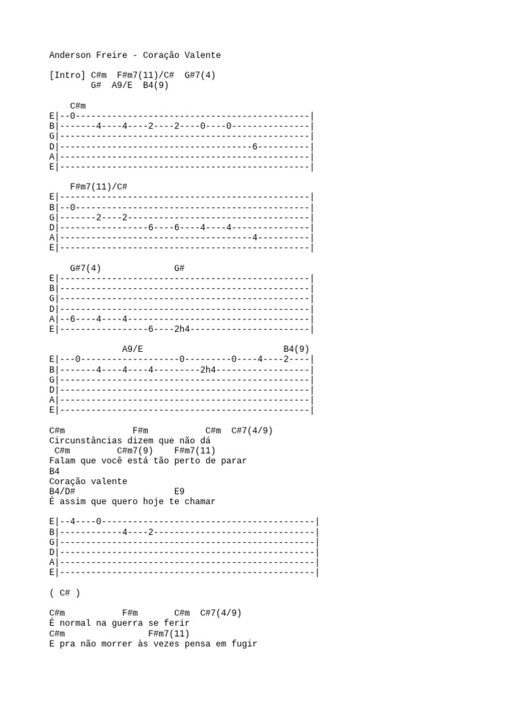 Anderson Freire - Coração Valente | PDF