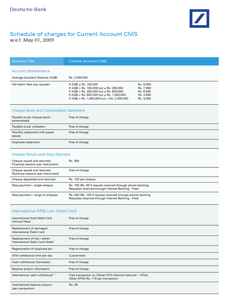 Current Account Cms Soc | PDF