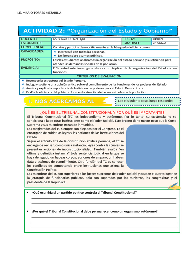 3° DPCC -ACTV.02-UNID.6 2023 | PDF