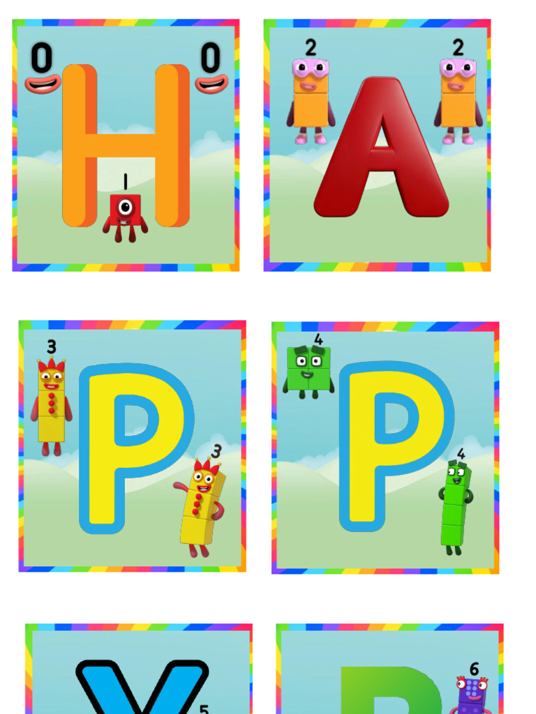 CUMPLEAÑOS Numberblock | PDF