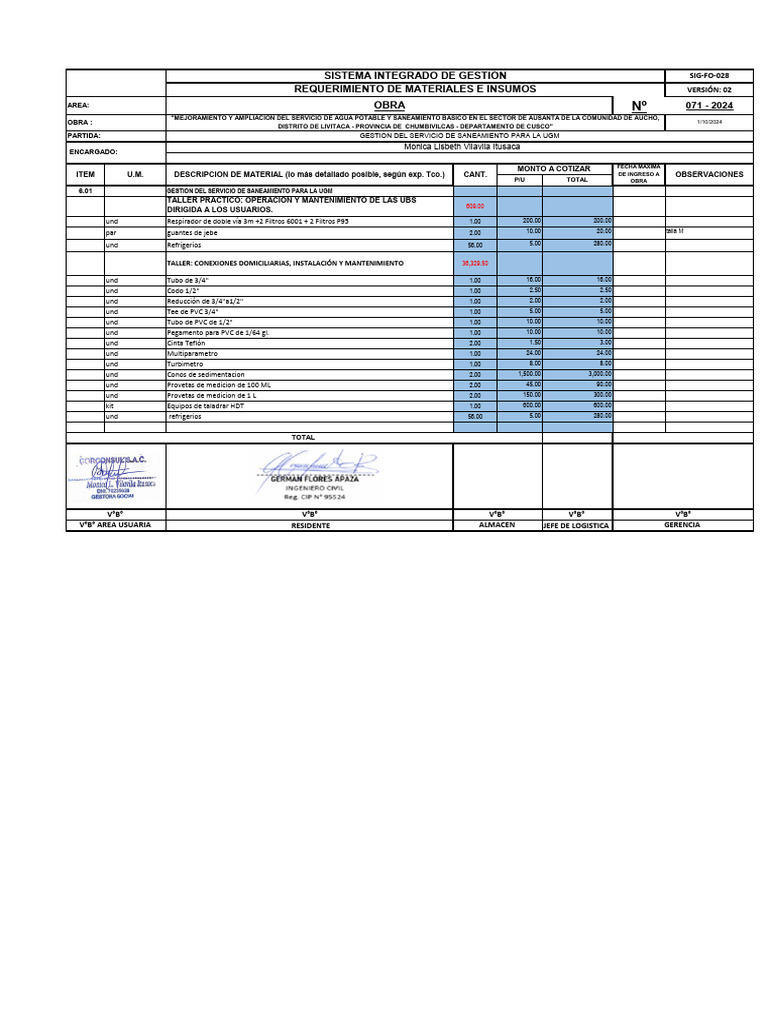 REQUERIMIENTO 71 | PDF