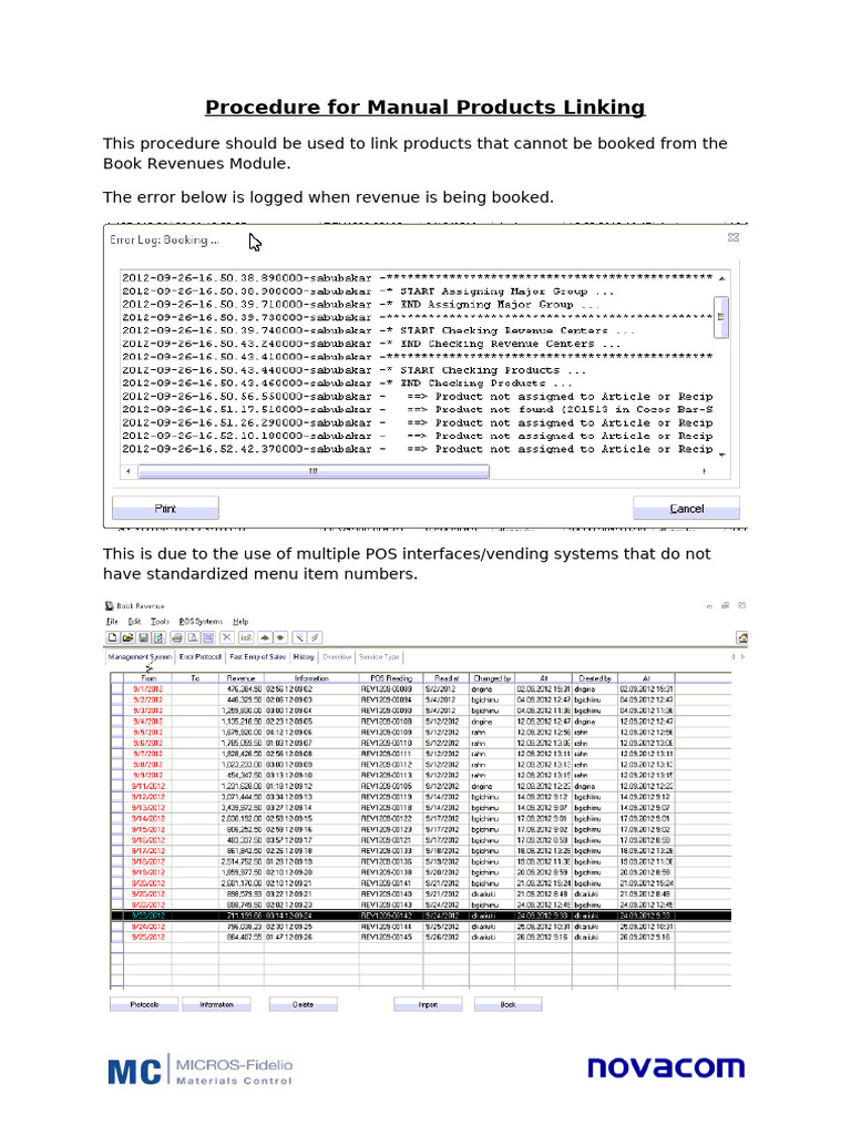 MC Procedure For Manual Products Linking | PDF