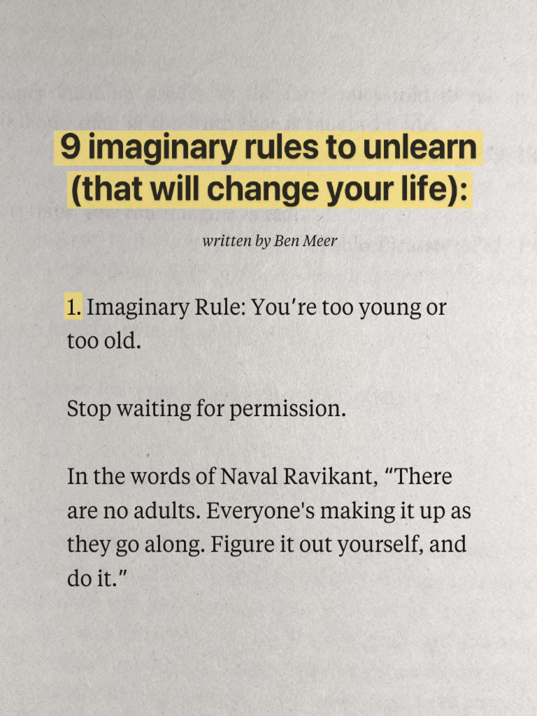 Unlearn These 9 Imaginary Rules 1721674965 | PDF