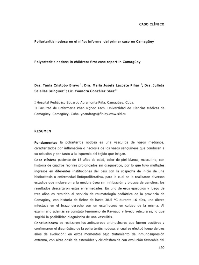 Panarteritis Nodosa | PDF