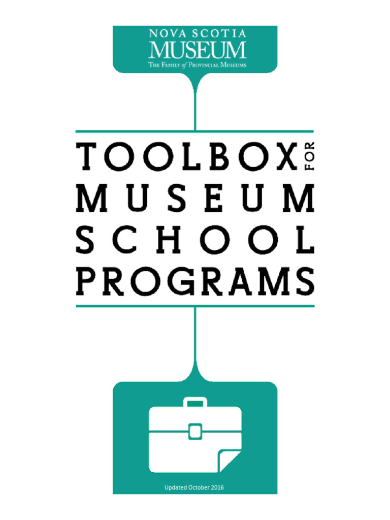 Toolbox For Museum School Programs - Nova Scotia Museum 2016 | PDF