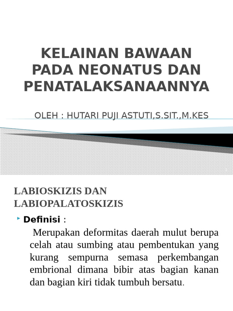 7, Hutari BBL KELAINAN - BAWAAN - PADA - NEONATUS - DAN ...