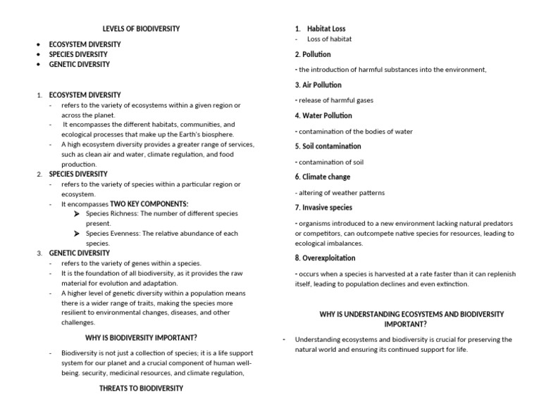 Ge Envi Sci Chapter 1 Reviewer | PDF