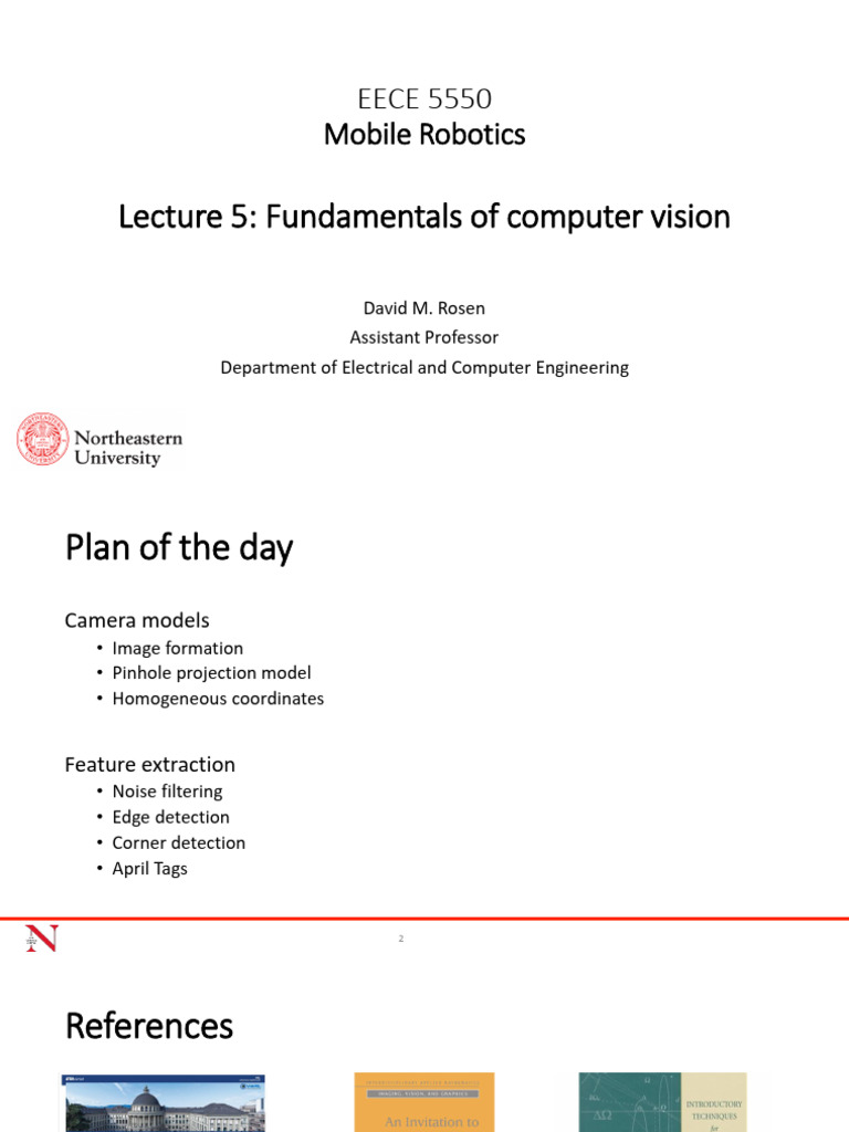 Lecture 5 - Fundamentals of Computer Vision | PDF