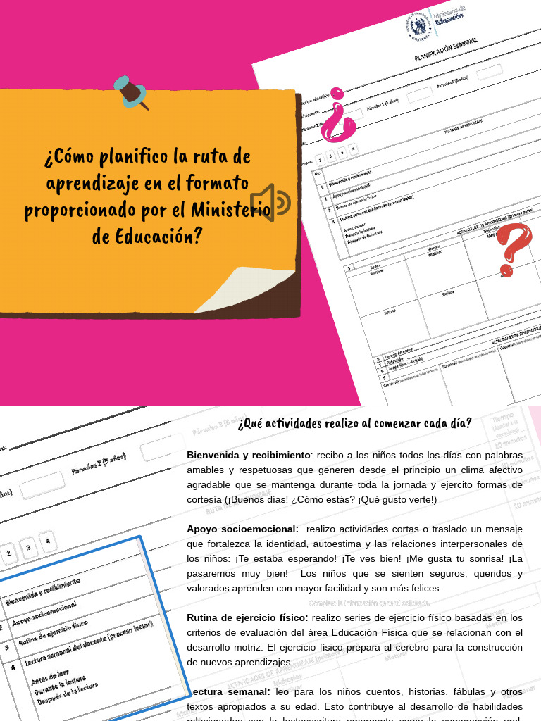 Como Planifico La Ruta De Aprendizaje Pdf