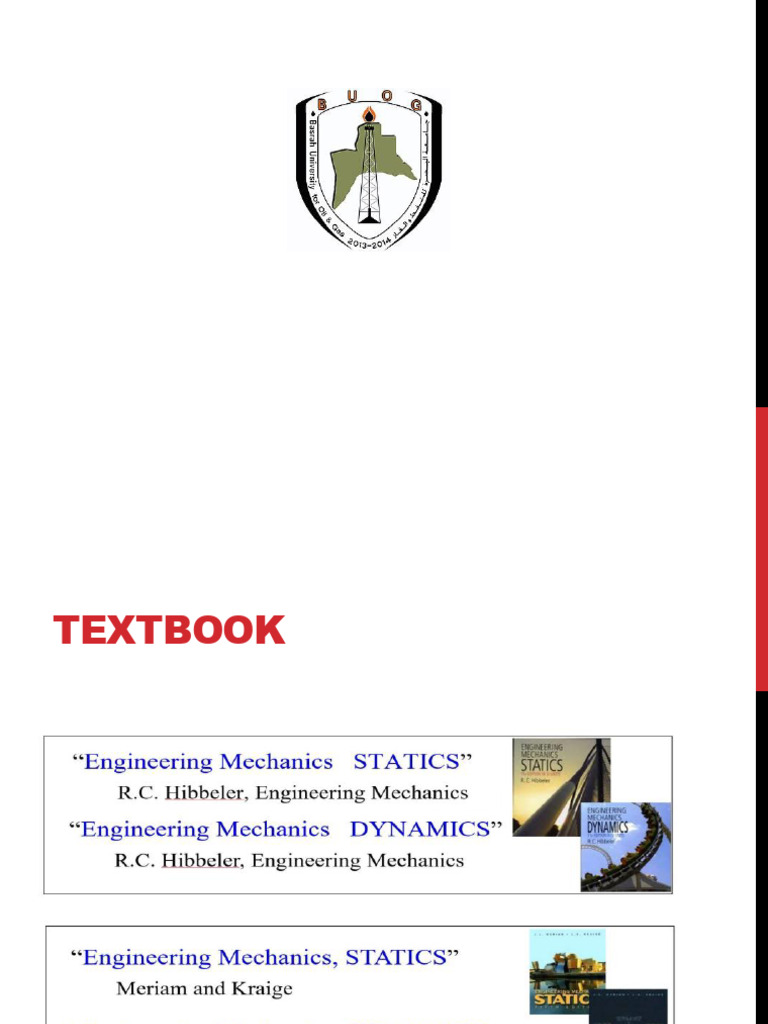 Lec (1) Statics and Dynamics Basic Principles | PDF