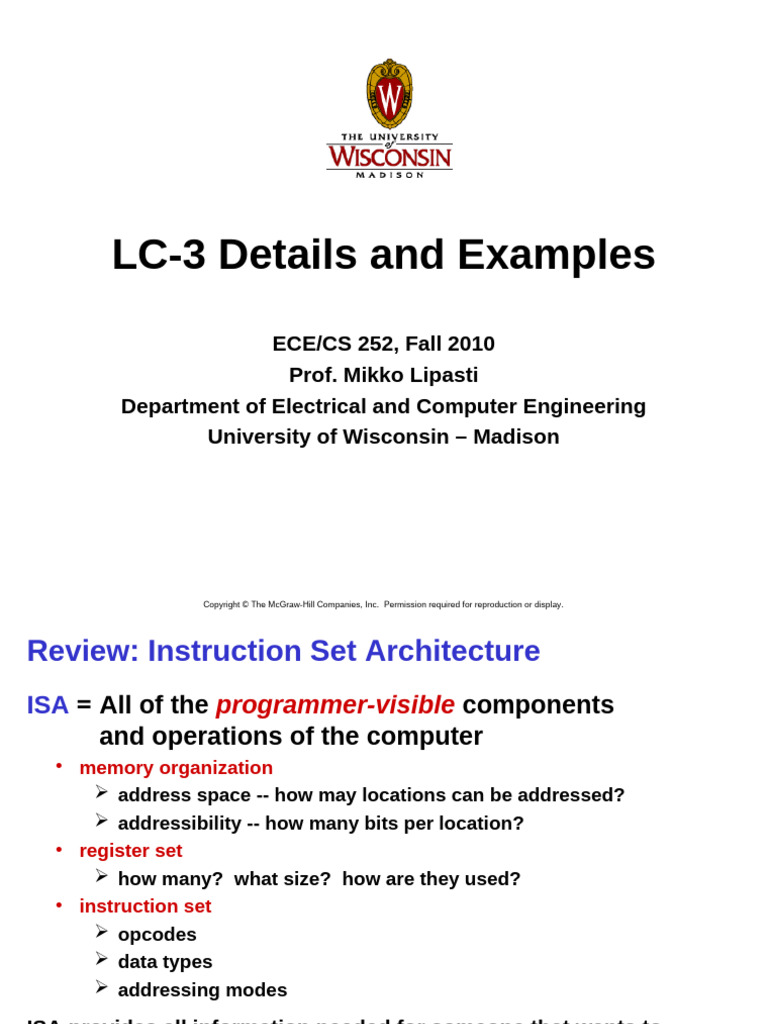 Ch05 Online 01 Lc3 Details Example | PDF