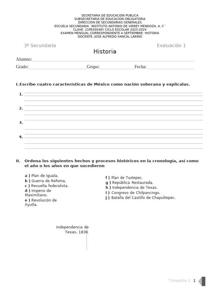Historia 3 | PDF