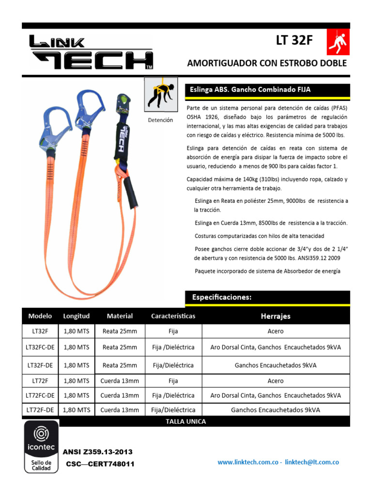 ficha tecnica eslinga LT32F | PDF