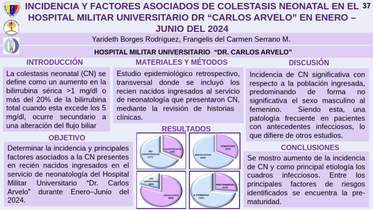 Colestasis Neonatal E-Poster Yarideth Borges | PDF