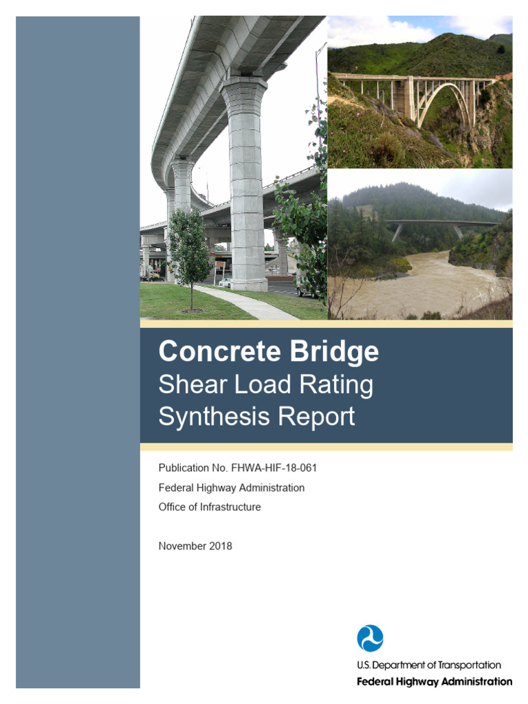 2018_Concrete Bridge Shear Load Rating Synthesis Report | PDF