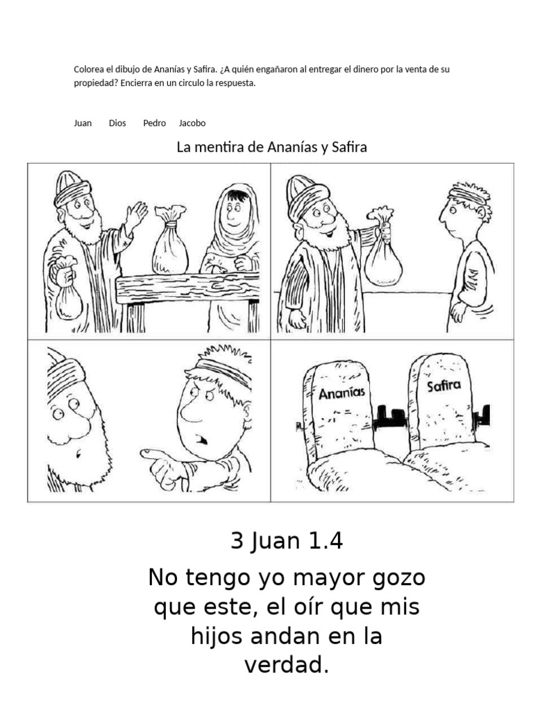 Ananías y Safira | PDF