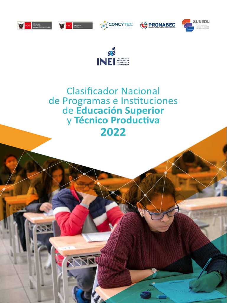 Clasificador Nacional de Programas e Instituciones de Educacion Superior y Tecnico Productiva ...
