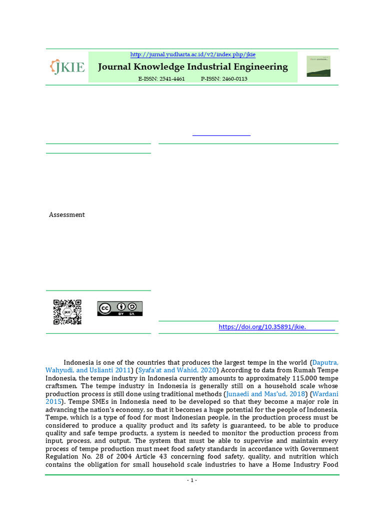 Journal Knowledge Industrial Engineering Journal Knowledge Industrial ...