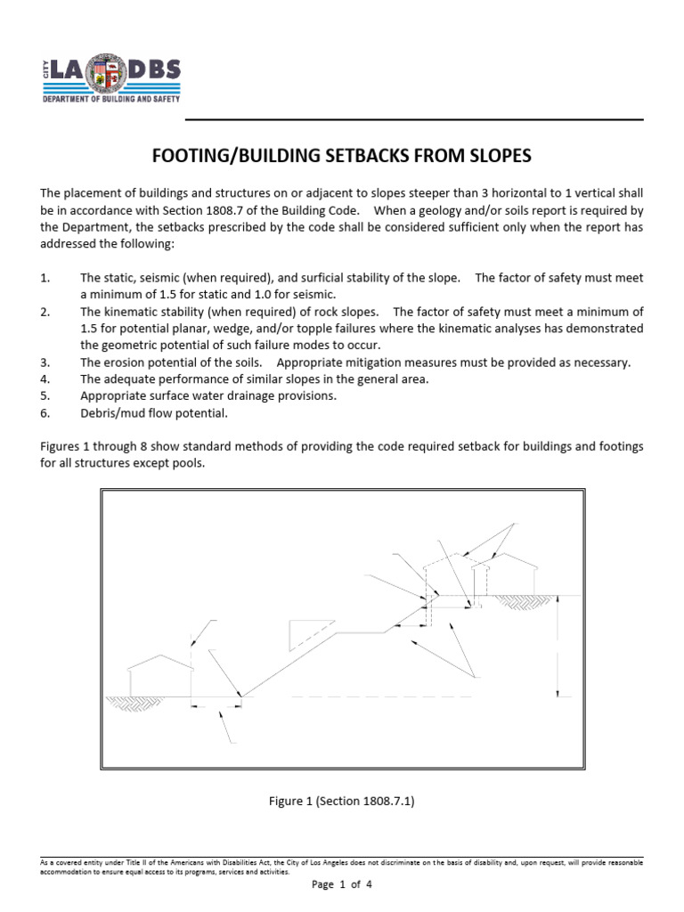 P BC 2020 001 Footing Building Setback From Slopes | PDF