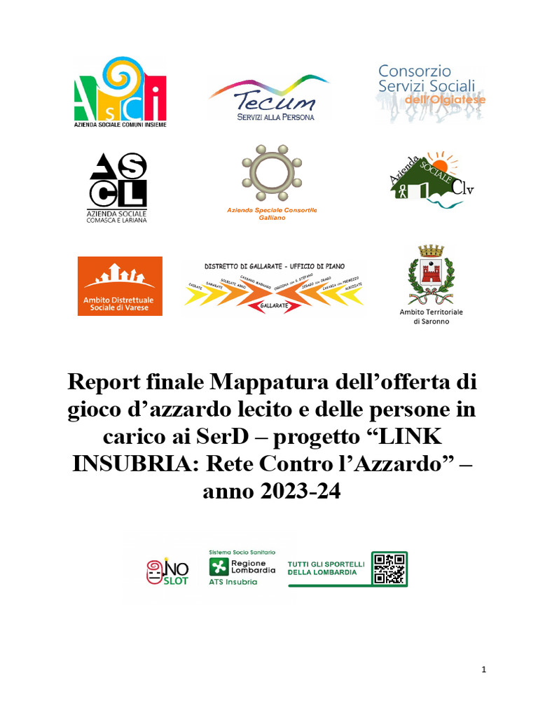 Signed Report Mappatura 2024 LINK INSUBRIA | PDF