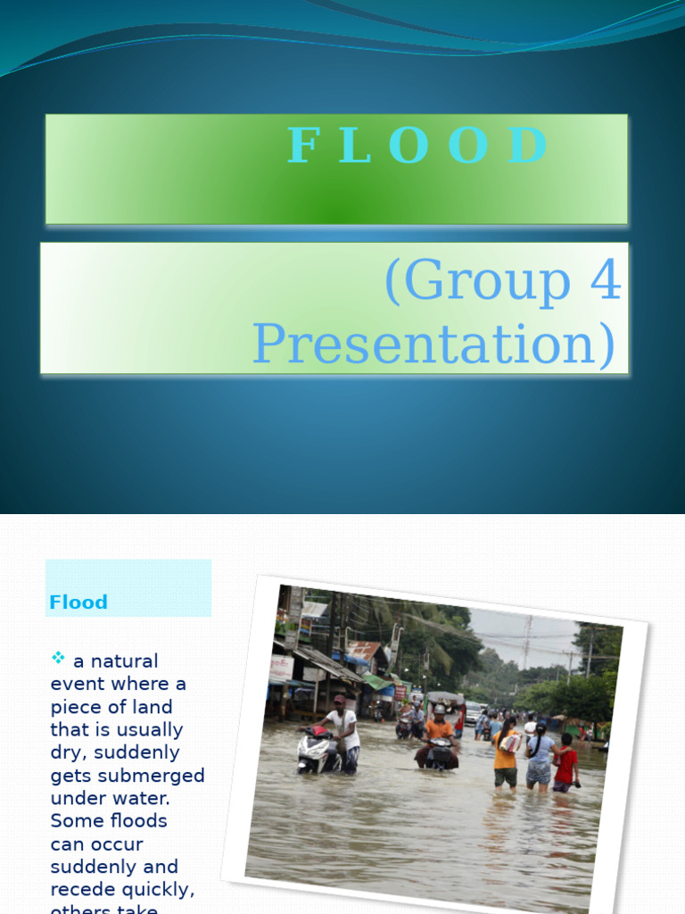 Presentation About Flood | PDF | Travel