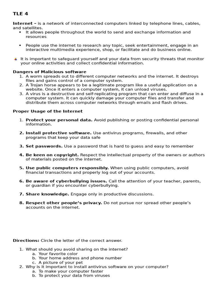 Tle 4 | PDF