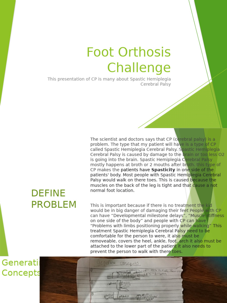 Foot Orthosis Instant Design Challenge | PDF