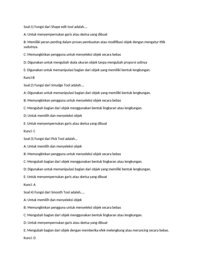 SOAL PLD XI DKV 2024 | PDF