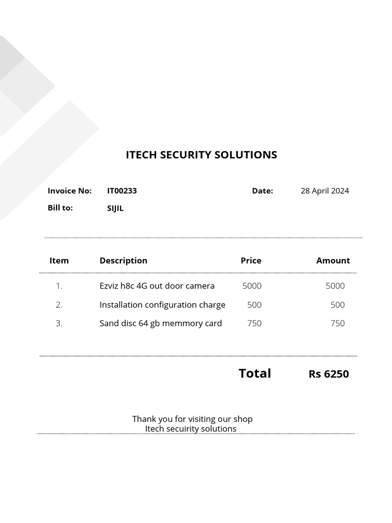 Itech Security Solutions | PDF