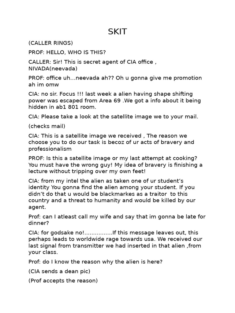 Skit | PDF