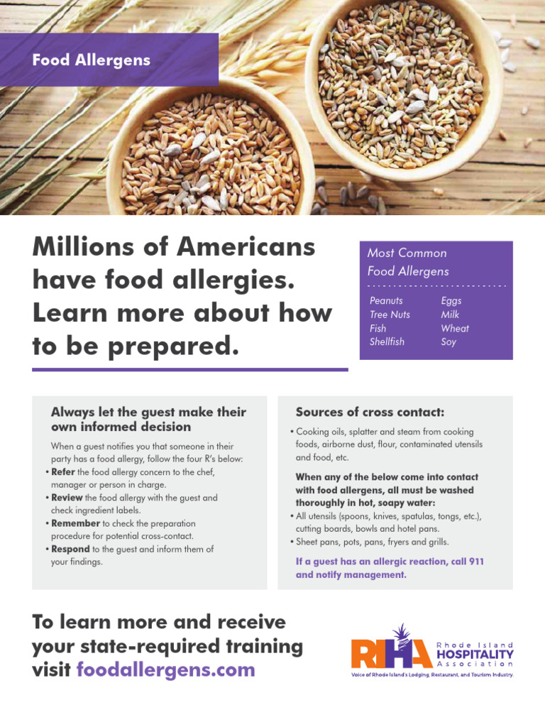Rhode-Island-Allergy-Flyer Pokemon | PDF | Food Allergy | Allergen