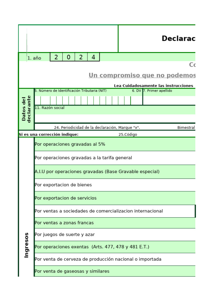 Formulario de IVA Resuelto | PDF