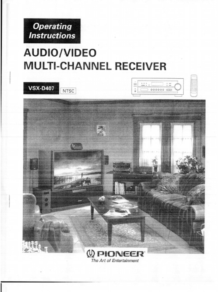 VSX-D407-UserManual | PDF