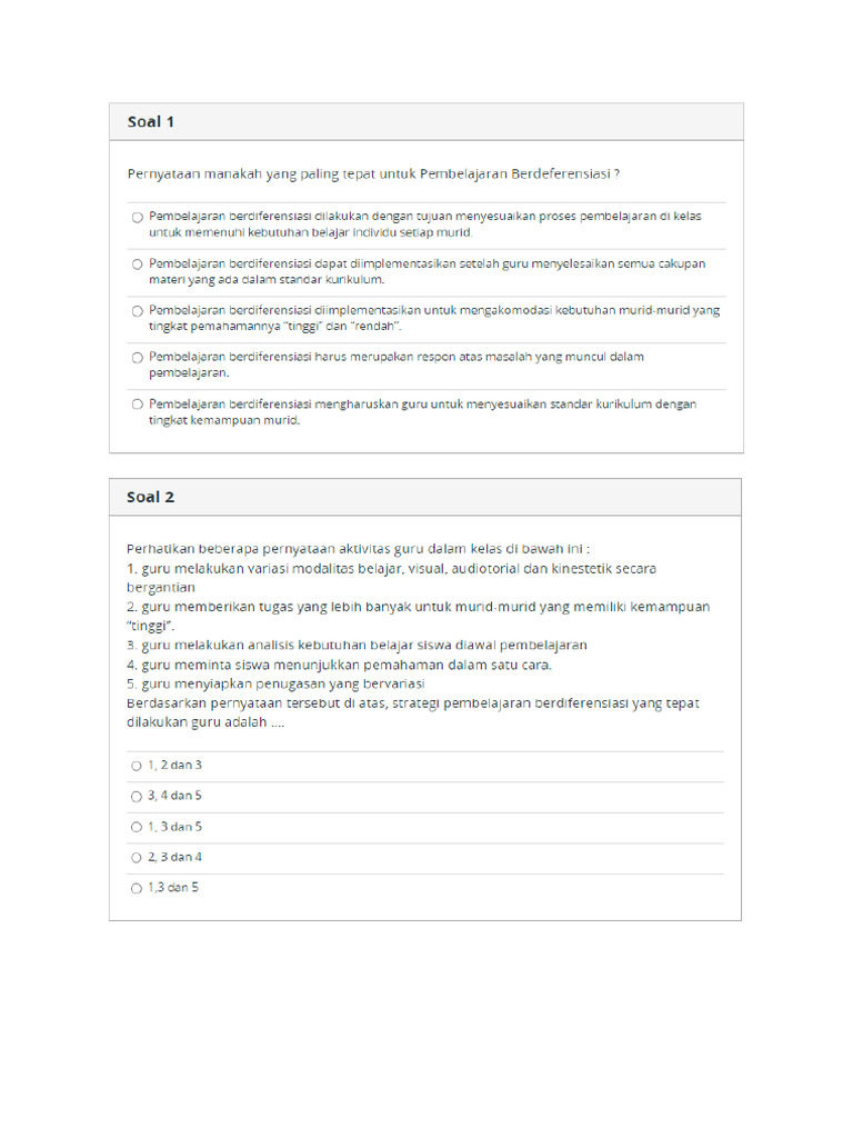 Posttest Modul 2 | PDF