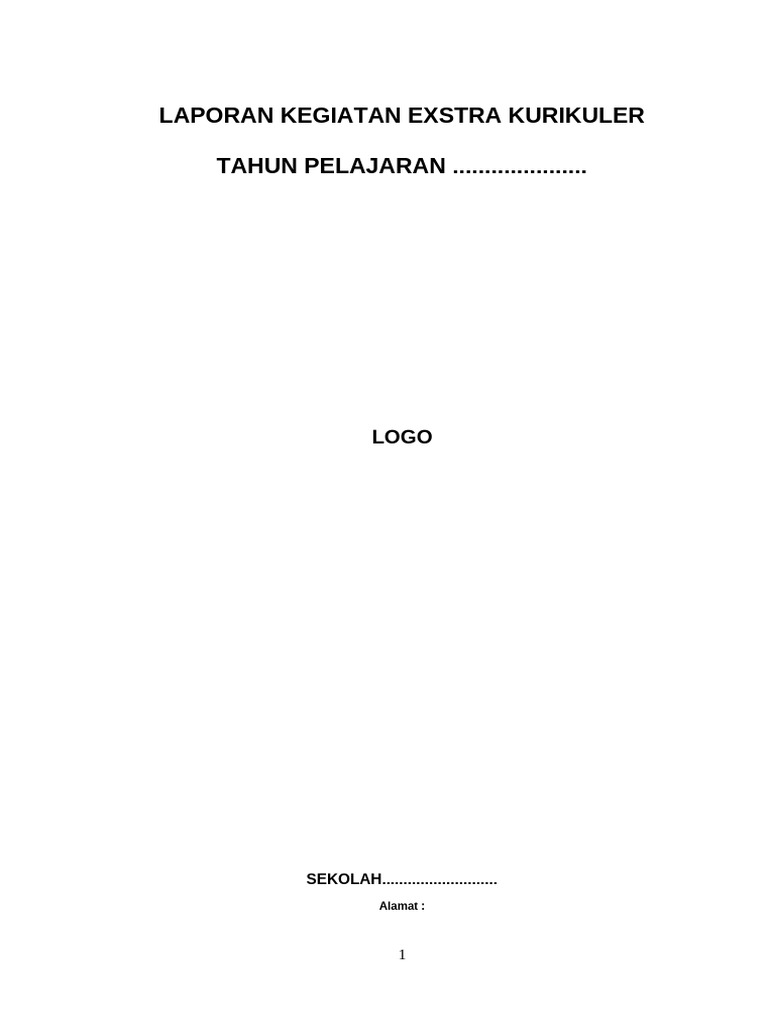 Laporan Ekskul | PDF