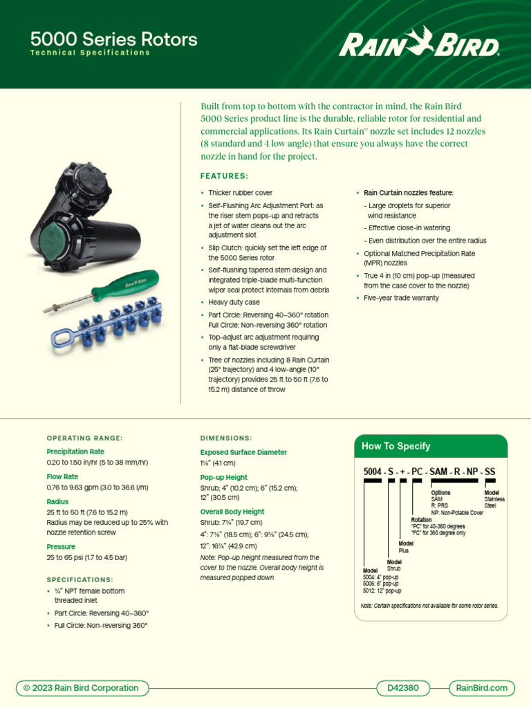 Series Rotor 5000 Testing | PDF