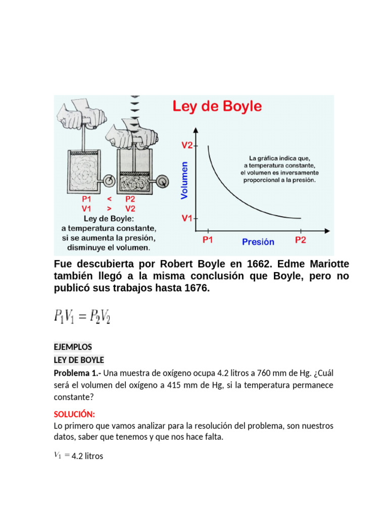 Ley de Boyle | PDF