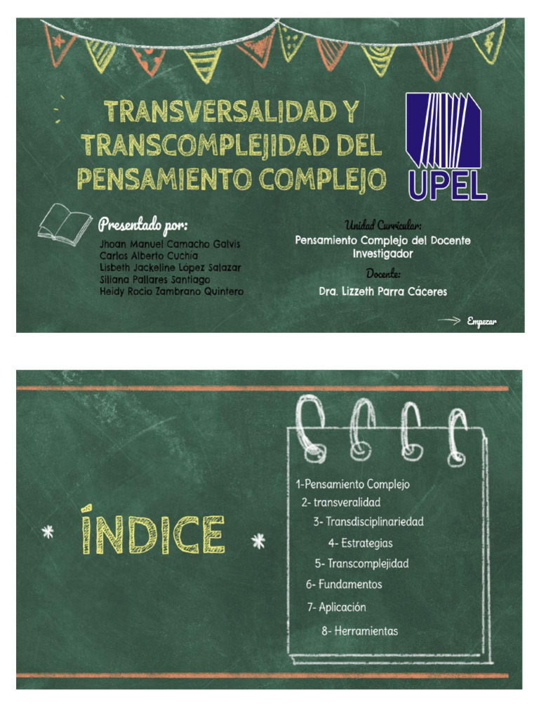 Transversalidad y Transcomplejidad | PDF