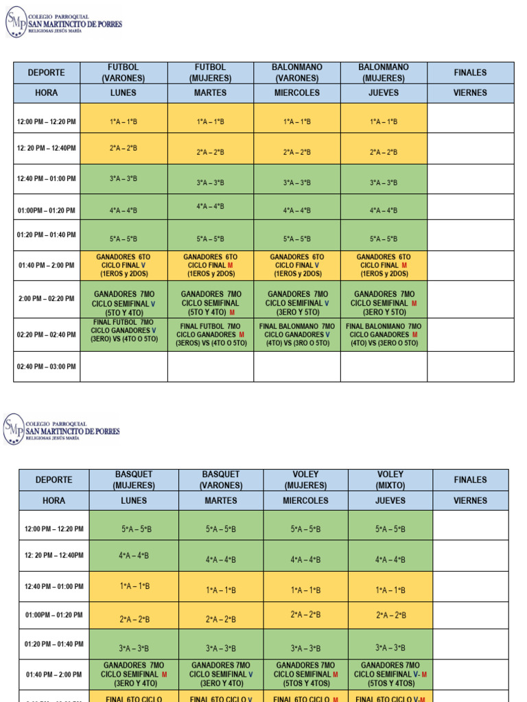 Fixture 2024 Actualizado - Final - Con Llaves | PDF