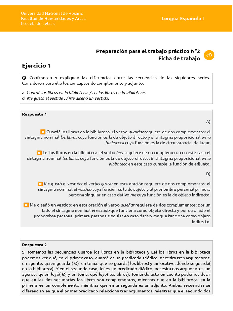 Ficha de trabajo - Revisión para el TP 2 | PDF