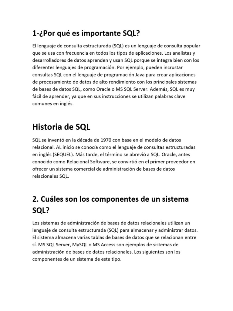 Exposicion Base de Datos | PDF | SQL | Informática