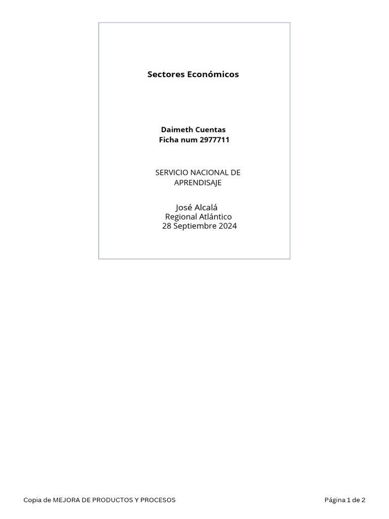 Sectores Economicos | PDF