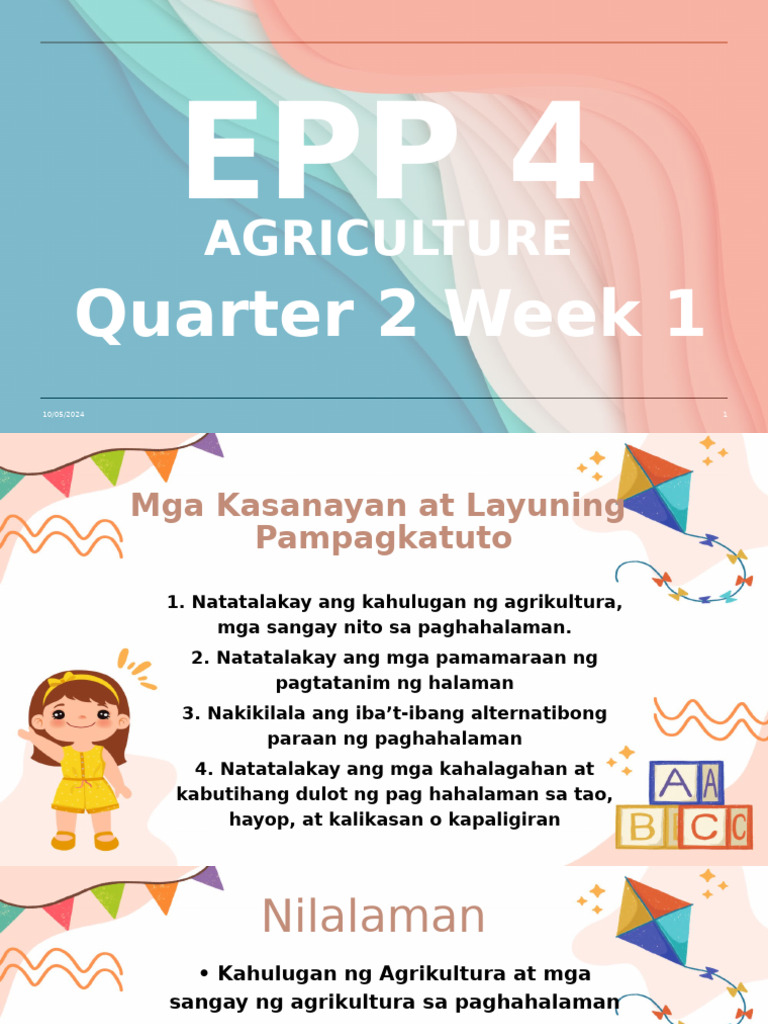 EPP-4 Q2 Week-1 | PDF