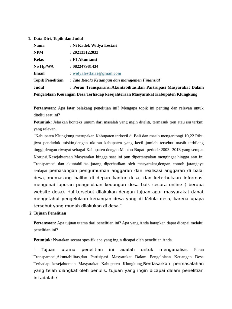 Format Ringkasan Tugas Akhir | PDF