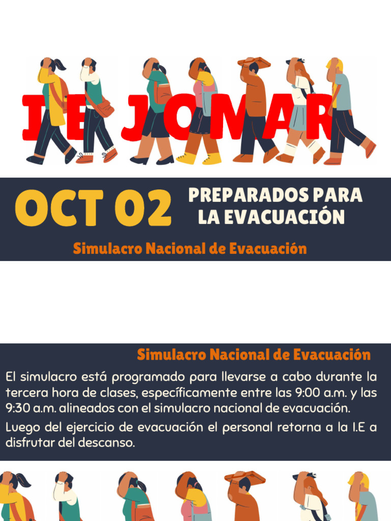 Protocolo Simulacro de Evacuación 2 Octubre | PDF