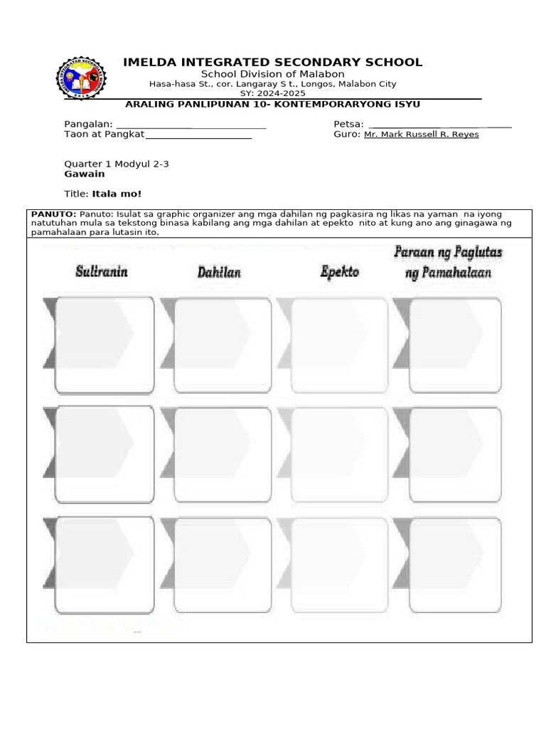 AP10 Q1 Module 2 Gawain Itala Mo NR | PDF