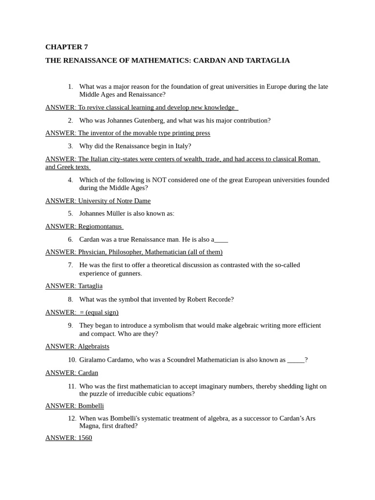 Chapter 7 Quiz | PDF | Algebra | Mathematics