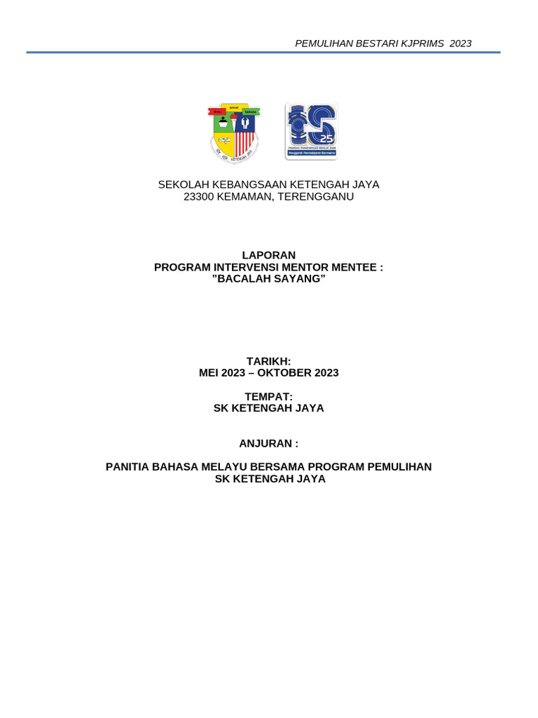 Laporan Mentor Mentee Pdf