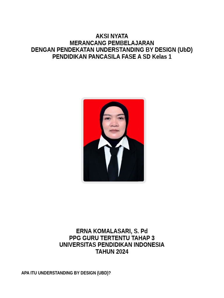 Aksi Nyata Modul 1 Ubd Erna | PDF